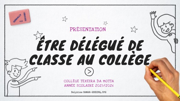 Délégué de classe au collège | Genially