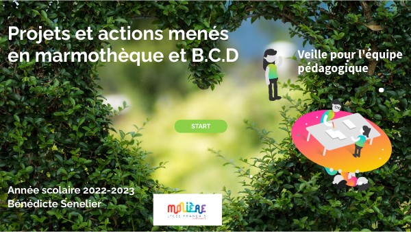 Projets/ actions 2022_2023 | Genially