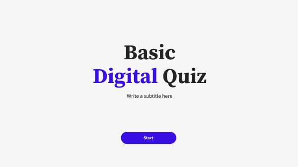 DIGITAL BASIC QUIZ