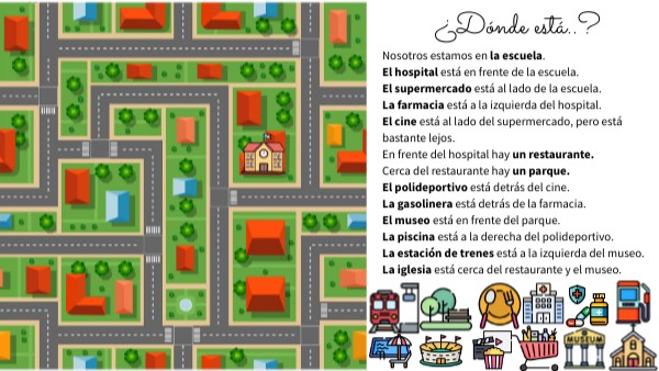 La ciudad - vocabulario | Genially