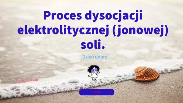 Ch8 Dysocjacja jonowa soli | Genially