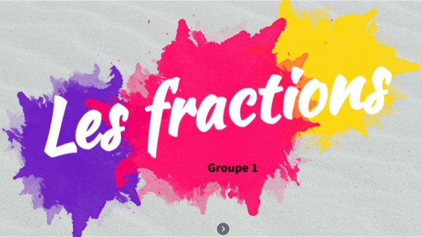 Les fractions- Groupe 1 | Genially