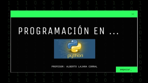 CURSO PYTHON | Genially