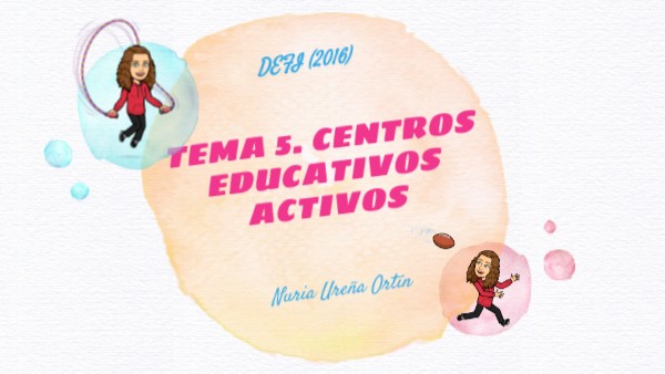 TEMA 5. PROGRAMAS AUMENTA ACTIVIDAD FÍSICA | Genially