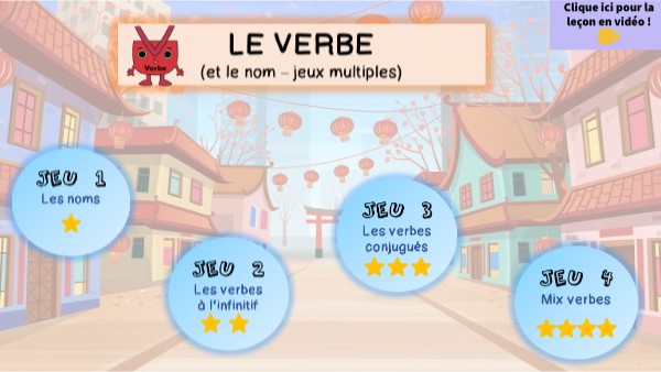 LE VERBE (jeux multiples) | Genially