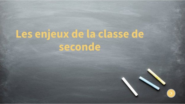 orientation fin seconde