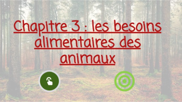 6e CH3 besoins animaux | Genially