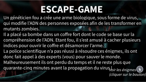 Escape Game découverte ADN | Genially