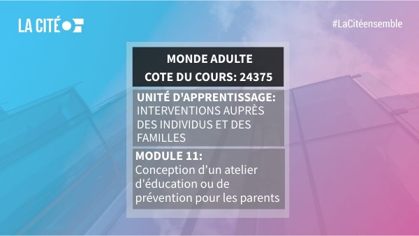 Module 11 : MONDE ADULTE | Genially