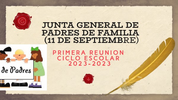 PRIMERA REUNION PADRES | Genially