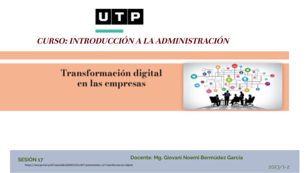 S17- TRANSFORMACIÓN DIGITAL | Genially