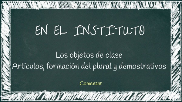 objetos de clase/artículos determinados e indeterminados | Genially