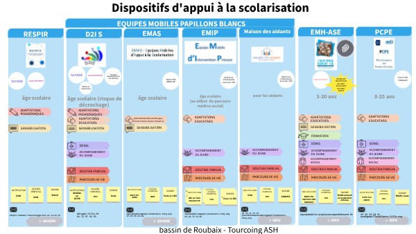 Dispositfs d'appui scolarisation inclusion | Genially