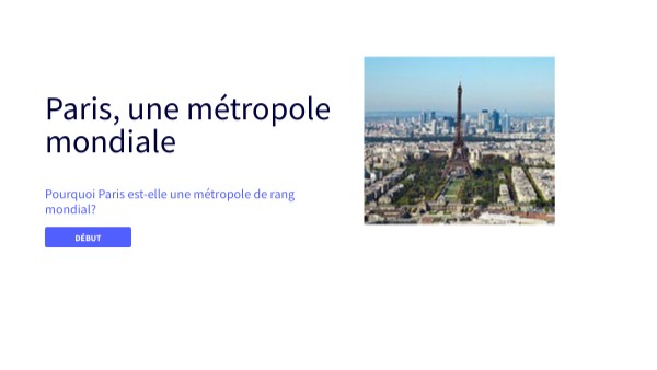 Paris Métropole mondiale | Genially