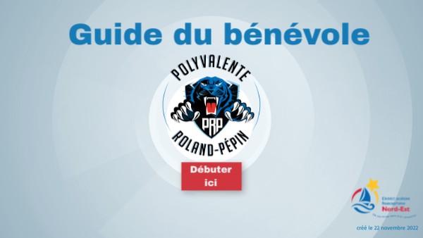 PRP - GABARIT - Guide du bénévole