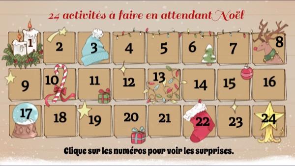 Calendrier de l'Avent | Genially