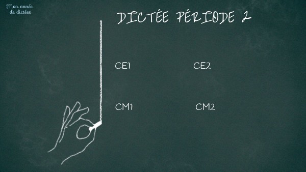 Dictée période 2 | Genially