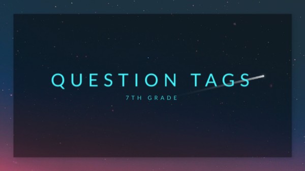 question tags | Genially