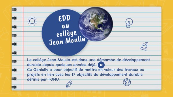EDD collège jean moulin | Genially