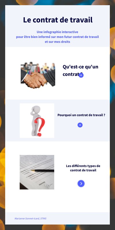 Le contrat de travail | Genially