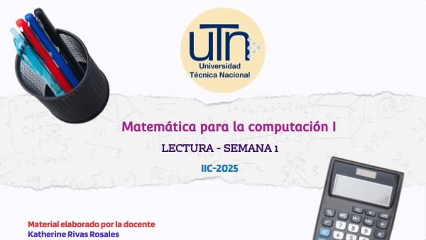 Semana 1. Mate 1 | Genially