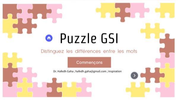 Premier PUZZLE | Genially