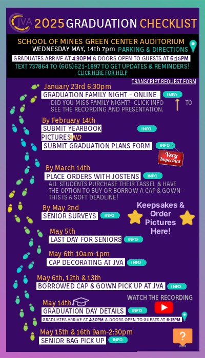 JVA Graduation Checklist | Genially