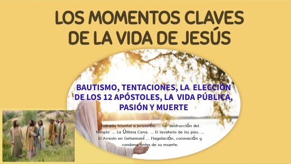 Momentos claves de la vida de Jesús 2025 | Genially