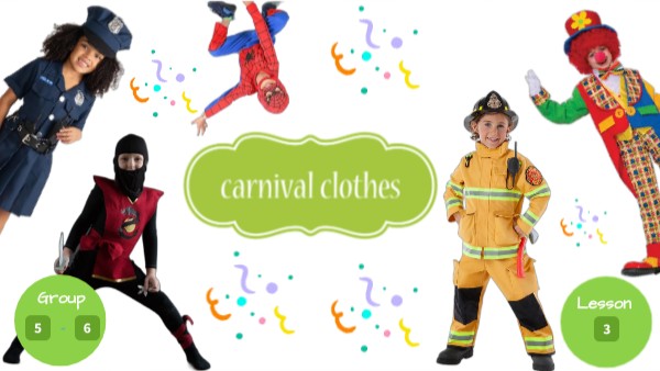 Group 5/6 Clothes - lesson 3 | Genially