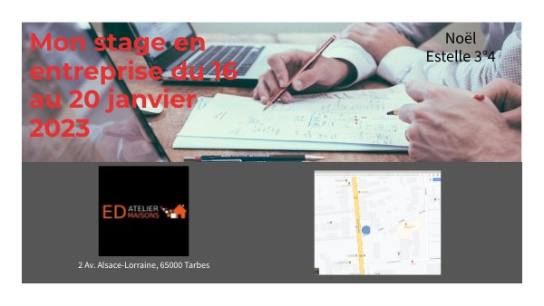 oral de rapport de stage | Genially