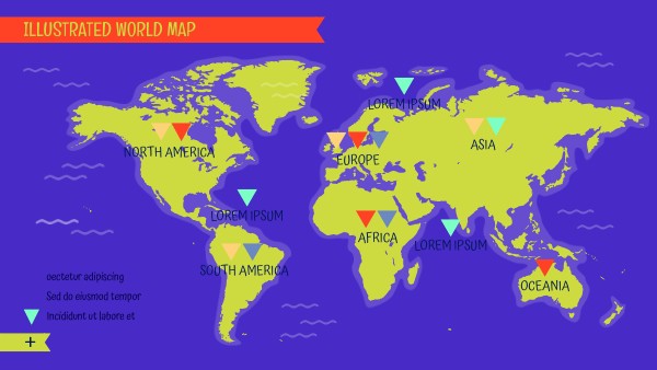 ILLUSTRATED WORLD MAP | Genially