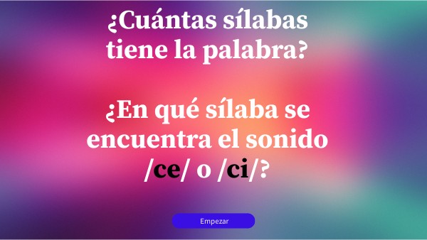Conciencia fonológica_c son sonido z | Genially