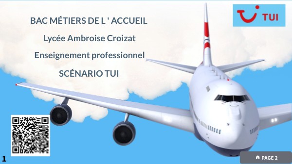 Scénario TUI BAC pro MA | Genially