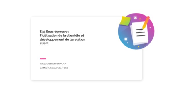 DOSSIER E33 | Genially