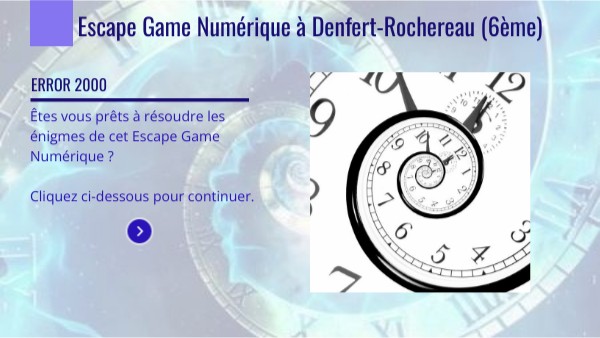 Escape Game Numérique 2025 (6ème) | Genially