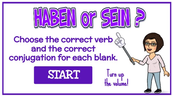 HABEN/SEIN TASK CARDS | Genially