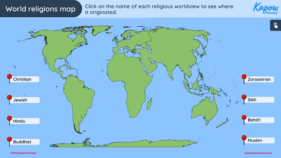 World religions map