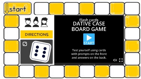DATIVE CASE BOARD GAME | Genially