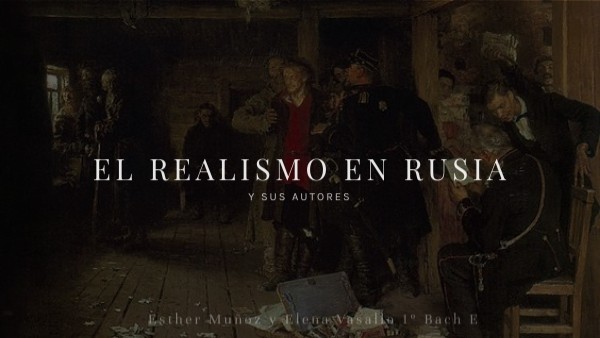 Trabajo Tema 7: El Realismo ruso y sus autores