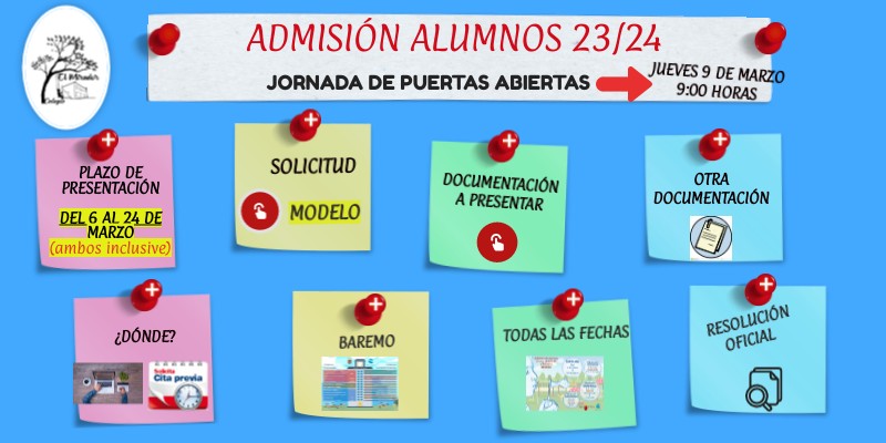 ADMISIÓN ALUMNOS 23-24 | Genially