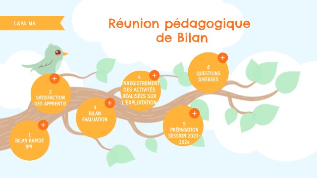 Réunion Bilan | Genially
