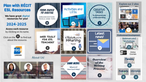 23-24 Plan with RÉCIT Resources | Genially