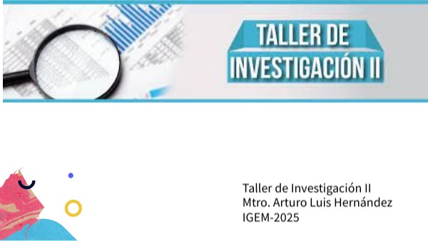 Tema 1 - Taller de Inv. II-25 | Genially