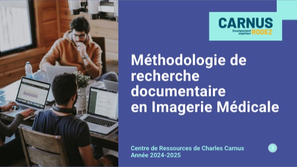 Méthodologie de recherche en imagerie médicale | Genially