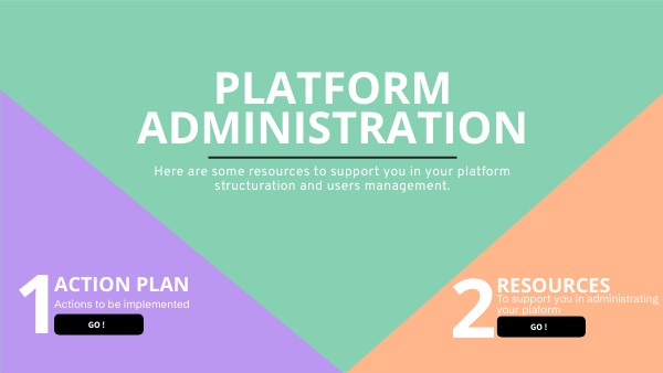 🇺🇸 Stadium3 Groups, roles: how to manage your platform - ACTION PLAN | Genially