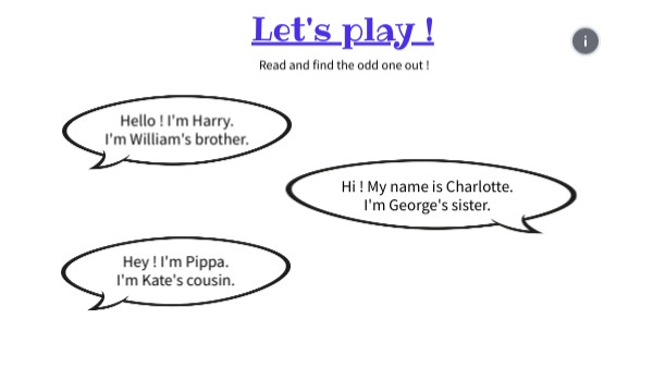 Odd one family | Genially