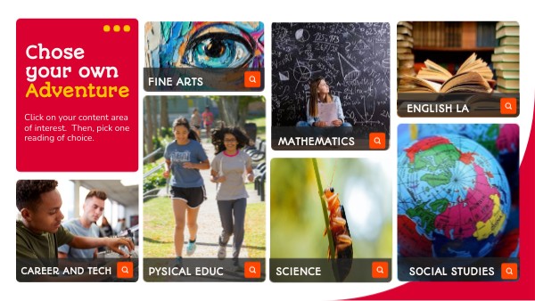 Vocabulary/Comprehension Choice Reading | Genially