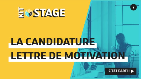 LM Dossier de candidature Kit stage | Genially
