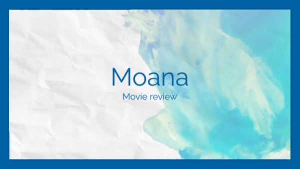 Movie review - Moana | Genially