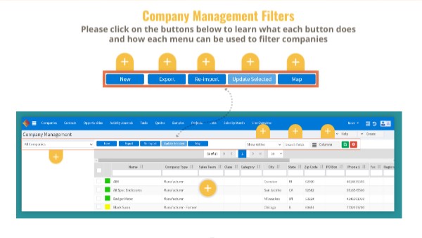 Company Management Filters